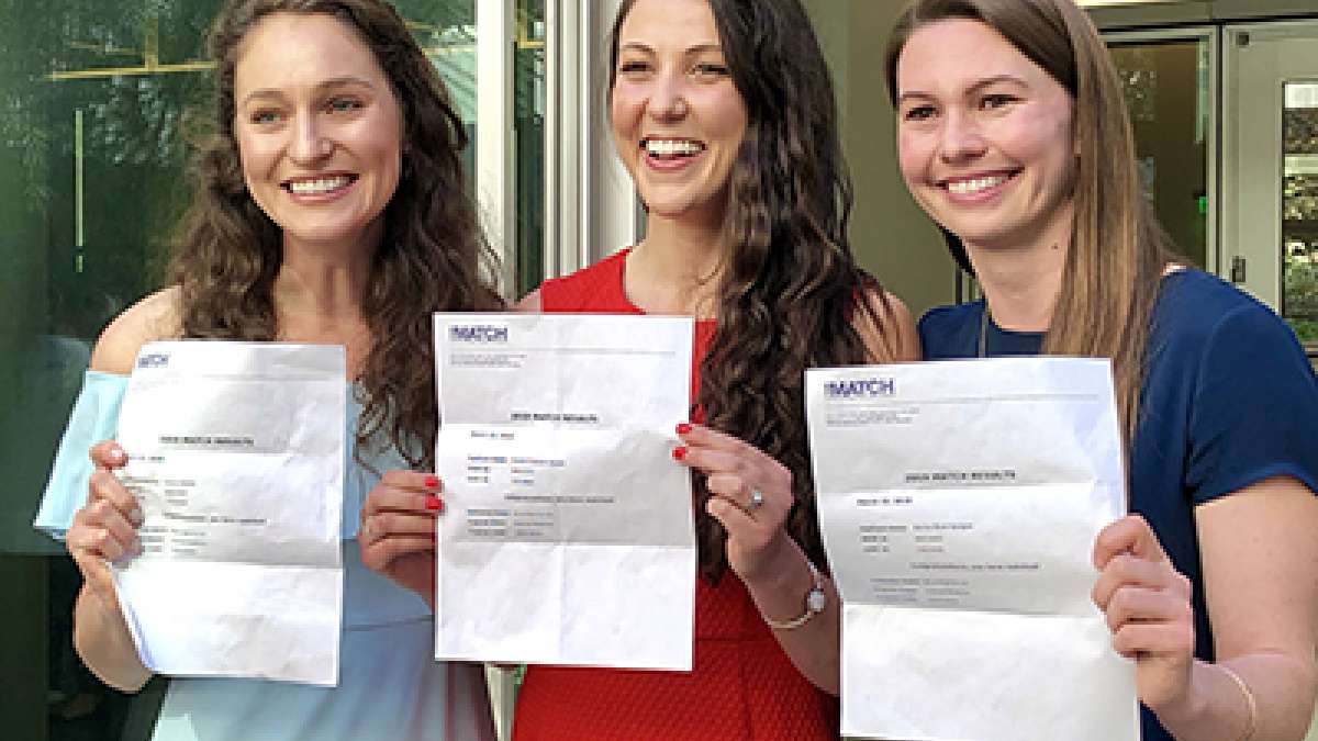 Medical students open the envelopes to their futures on Match Day ...