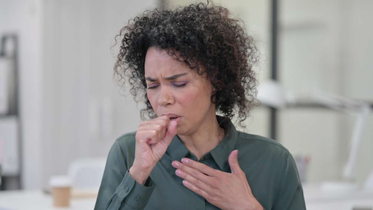 Woman Coughing Woman Coughing