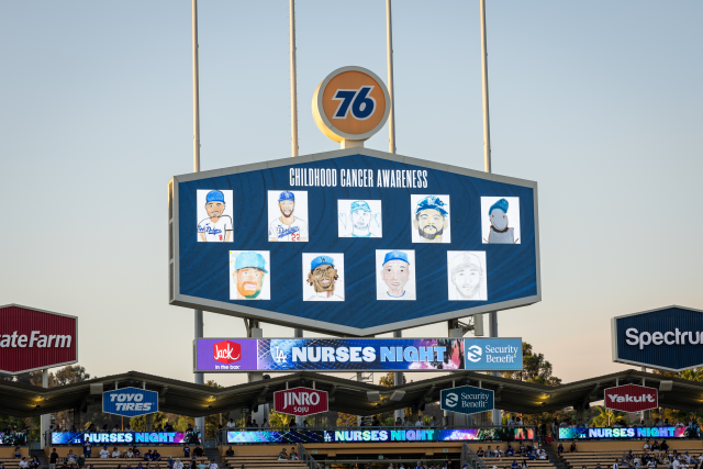 Dodgers honor pediatric oncology patients as ‘an inspiration to us all ...