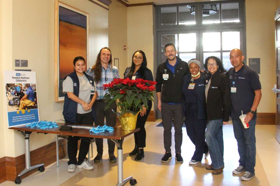 UCLA Health staff pack hygiene kits for use by Homeless Healthcare ...