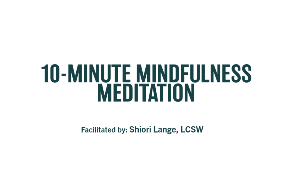 15-Minute Body Scan – Guided Meditation | Simms Mann UCLA Center for ...