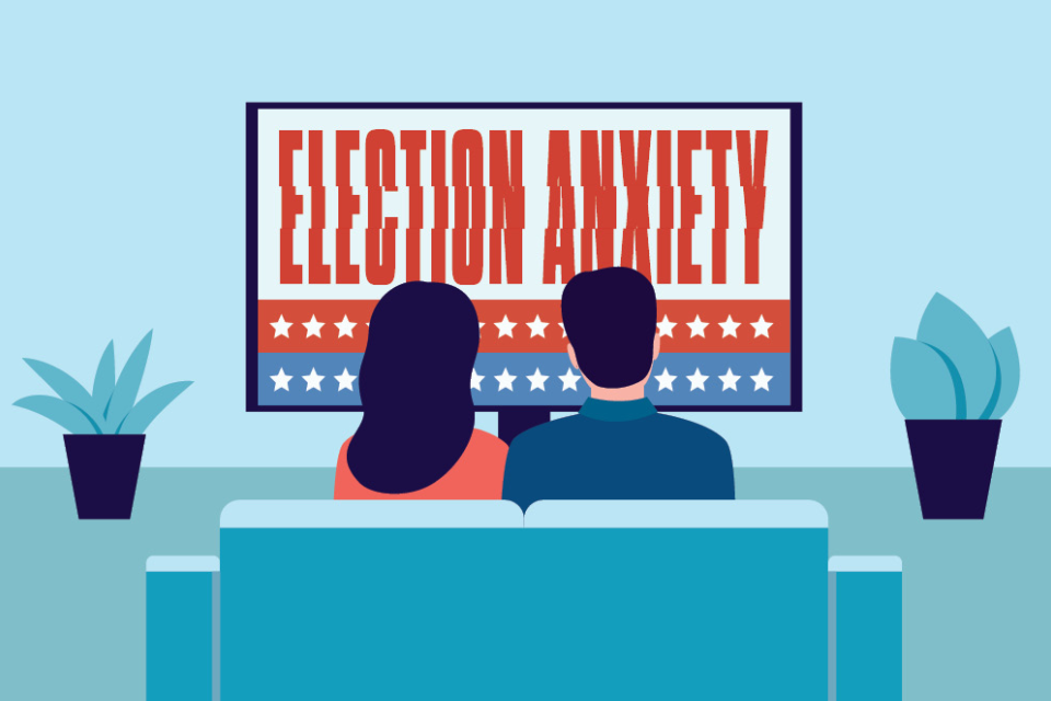 Infographic: Tips for dealing with election anxiety | UCLA Health