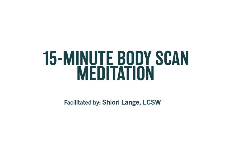 10-Minute Mindfulness Meditation – Guided Meditation | Simms Mann UCLA ...
