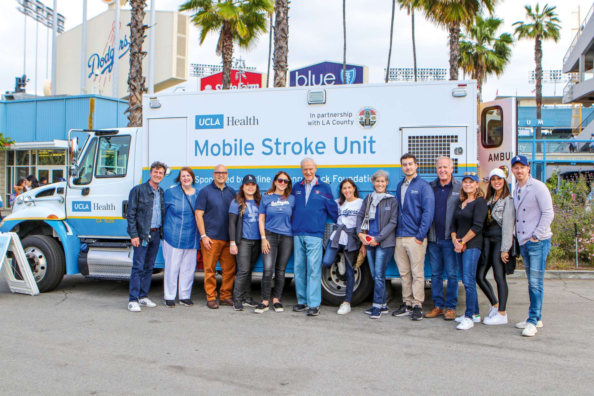 Dodgers honor Gluck family with first pitch and promote stroke ...