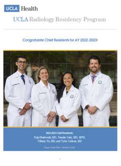 Meet Our Chief Residents - Radiology | UCLA Health