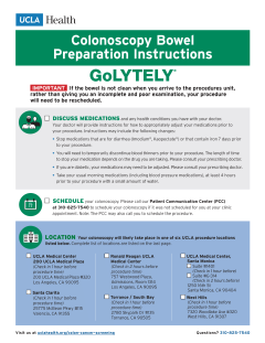 Colon Prep Instructions - Colorectal Cancer Screening | UCLA Health