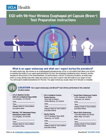Preparing for Your Test - GI Motility | UCLA Health