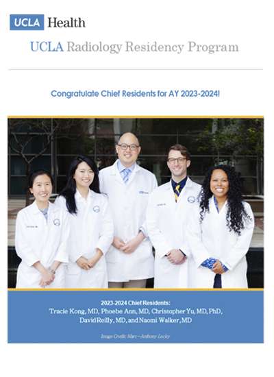 Meet Our Chief Residents - Radiology | UCLA Health