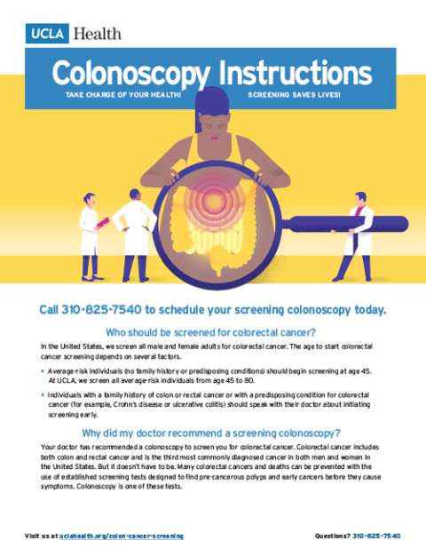 Educational Materials For Patients - Colorectal Cancer Screening | UCLA ...