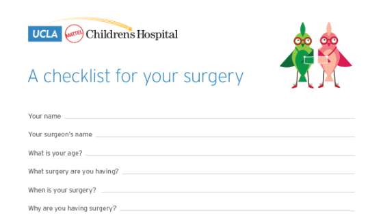 Preparing for Your Child's Surgery - Pediatric Neurosurgery | UCLA Health
