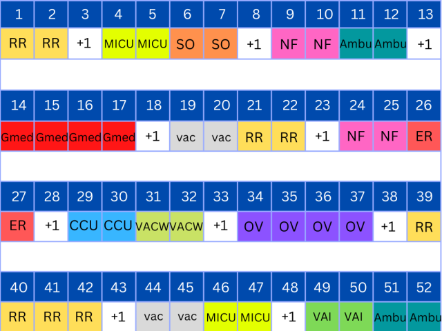 Example Schedule - Internal Medicine Residency Program | UCLA Health