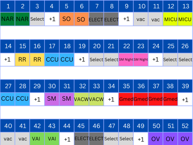 Example Schedule - Internal Medicine Residency Program | UCLA Health