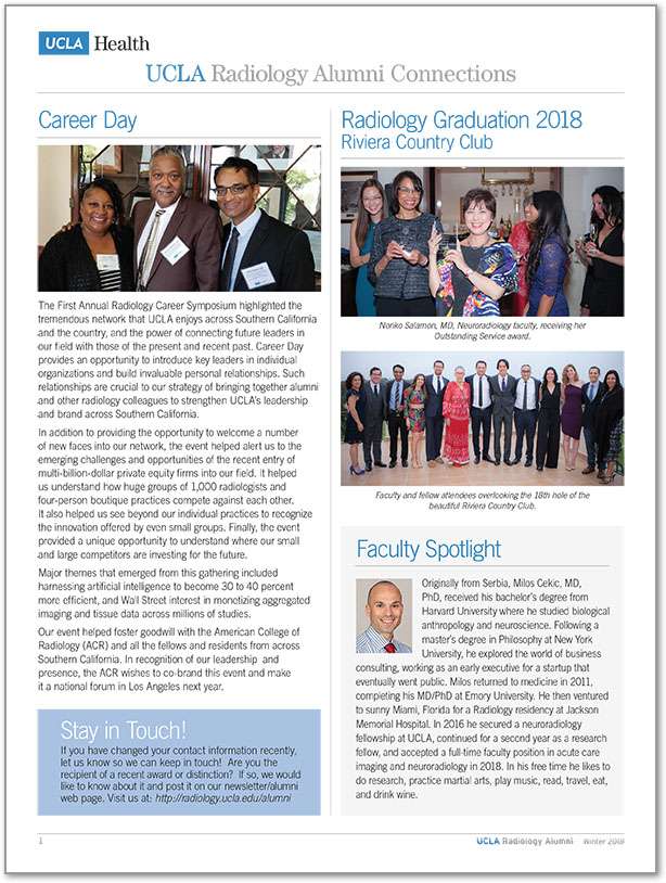 Alumni - Radiology | UCLA Health