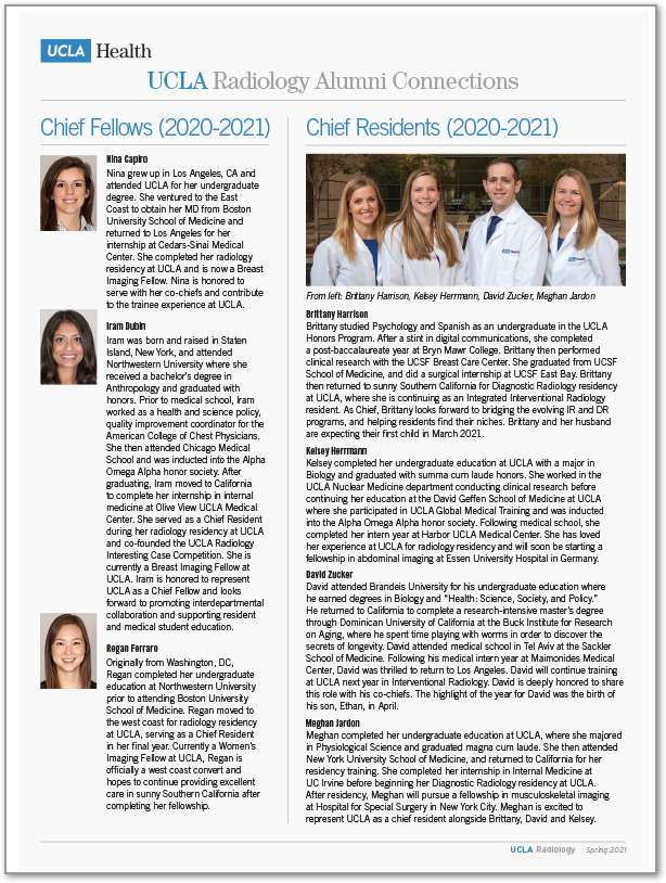 Alumni - Radiology | UCLA Health