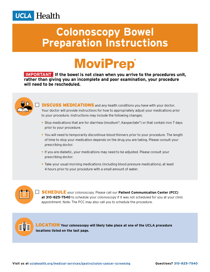 Colonoscopy Prep - Colorectal Cancer Screening | UCLA Health Jonsson Comprehensive Cancer Center