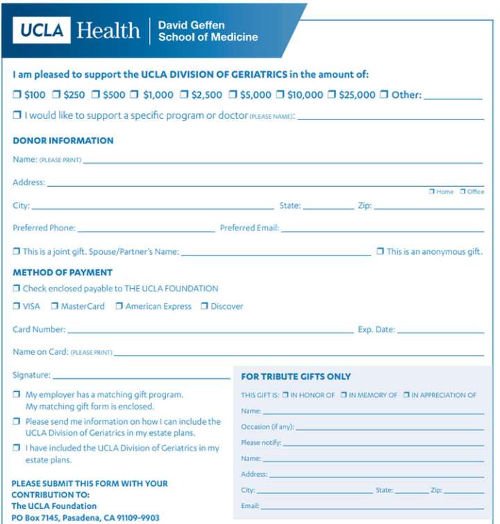 Giving - Geriatric Medicine | UCLA Health