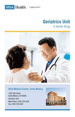 Geriatrics Unit - UCLA Santa Monica Medical Center | UCLA Health