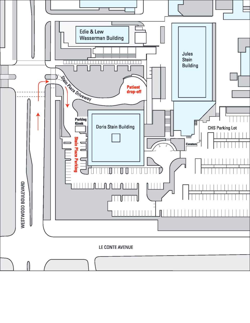 Wasserman building map and parking - Cerebral Palsy | UCLA Health