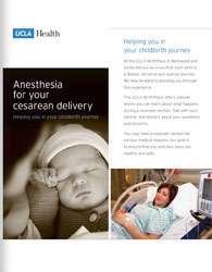 Anesthesia for Labor & Delivery - Anesthesiology | UCLA Health