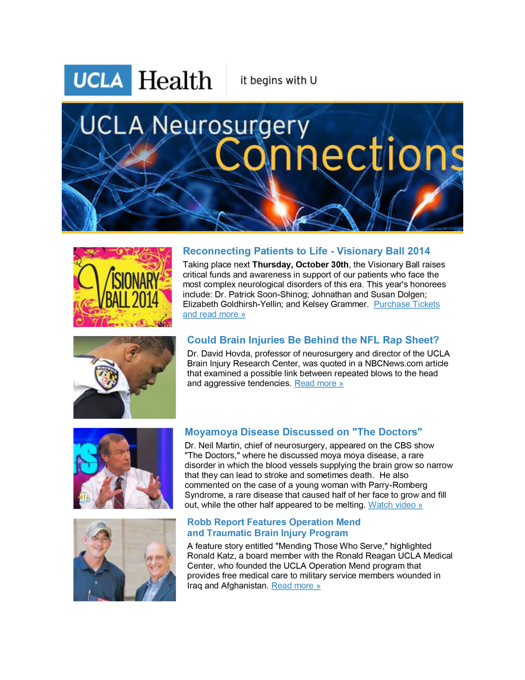 eNewsletters - Neurosurgery | UCLA Health