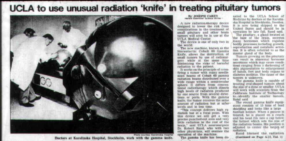 Radiosurgery History - Radiation Oncology | UCLA Health