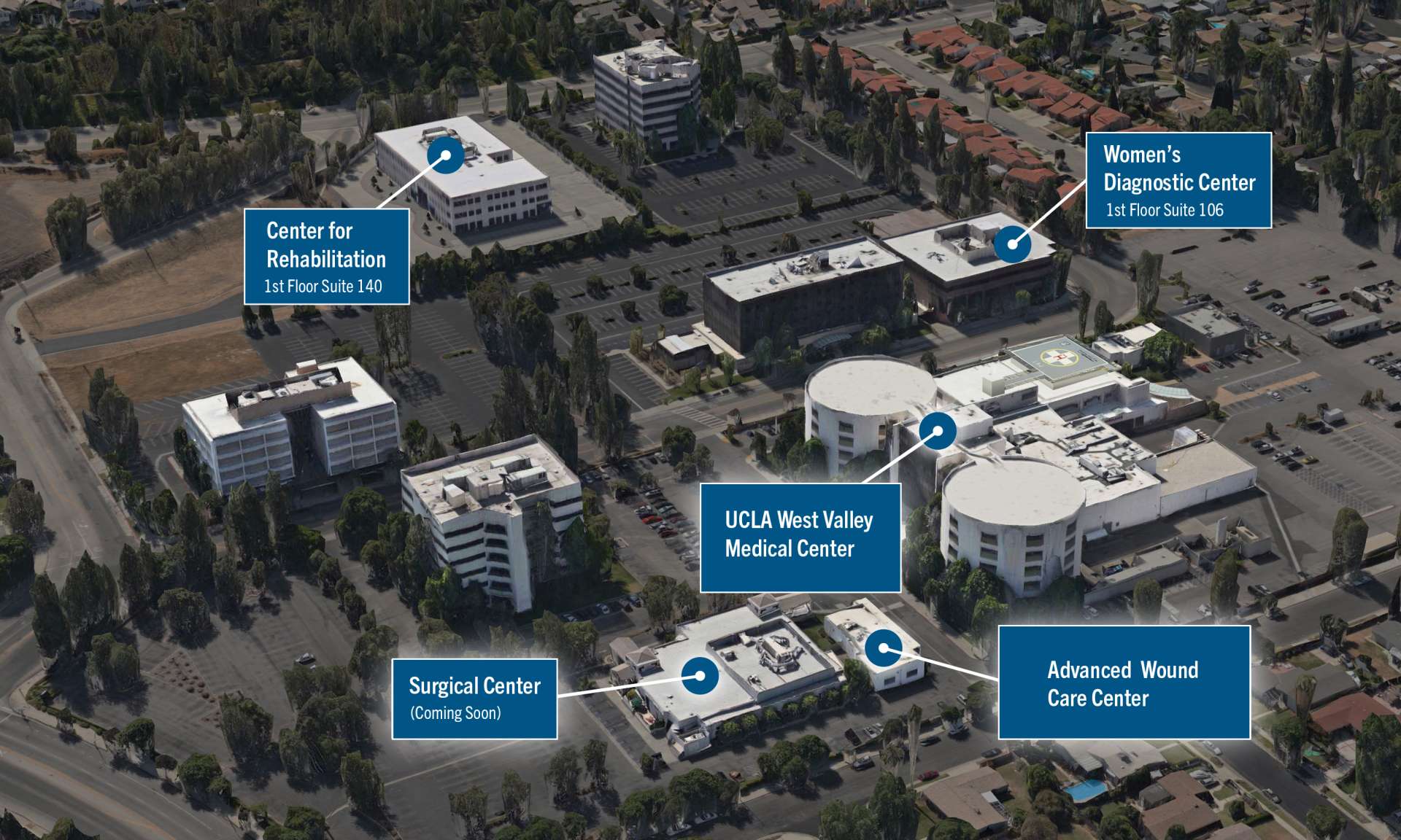 Get Maps & Hospital Directions - UCLA West Valley Medical Center | UCLA ...