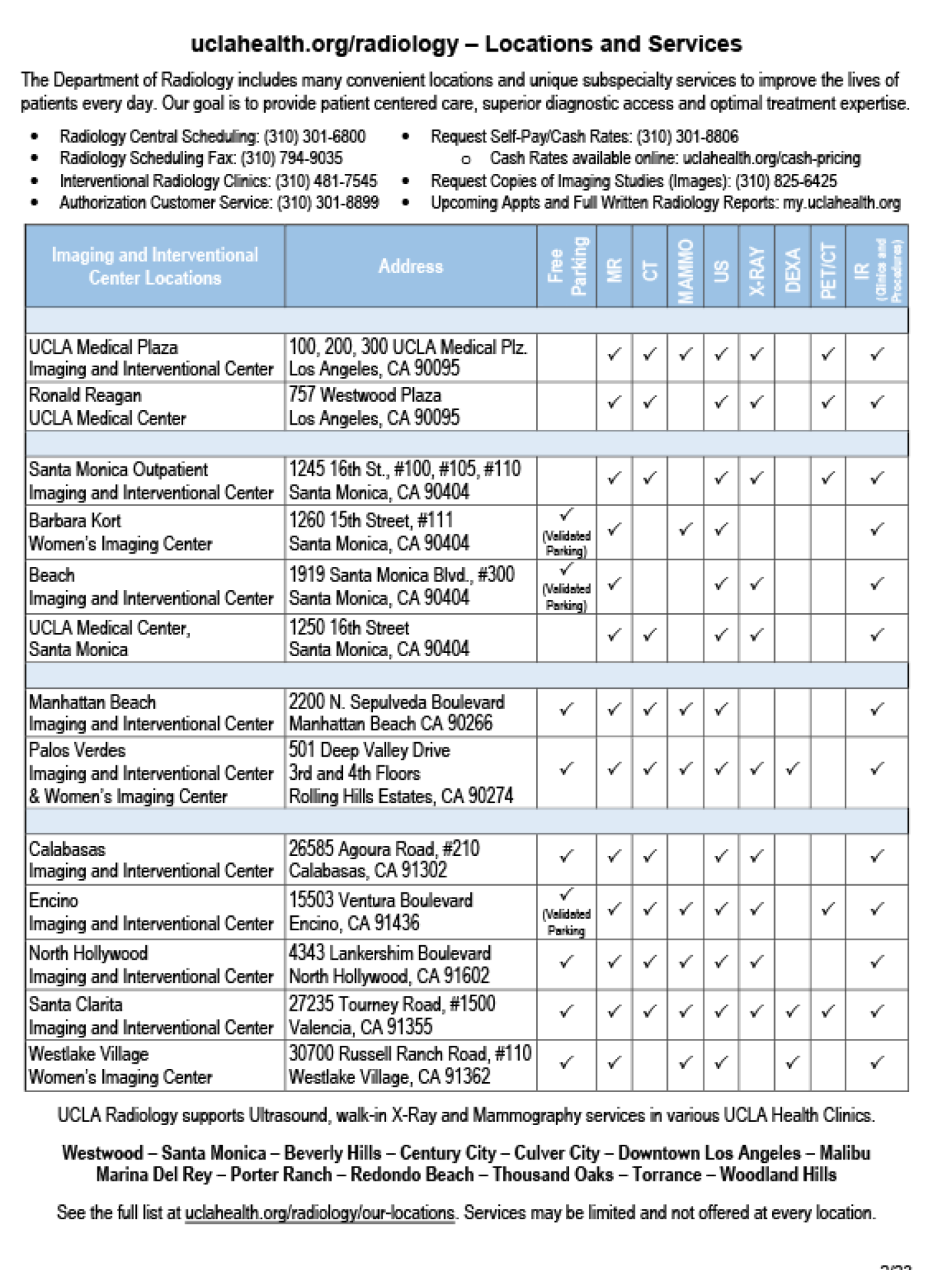 Radiology & Diagnostic Imaging Services | UCLA Health