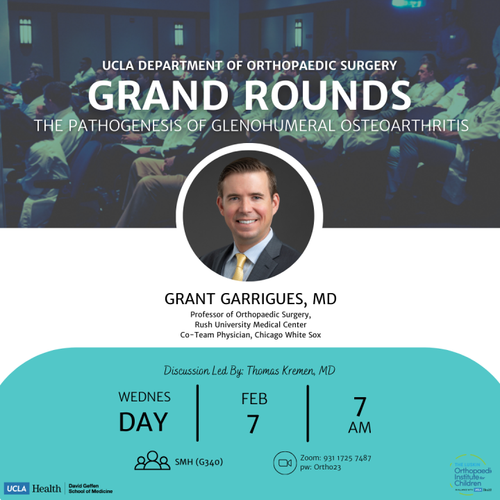 Grand Rounds - Orthopaedic Surgery | UCLA Health